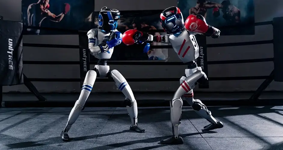 China faz história com o primeiro torneio de kickboxing entre robôs ...